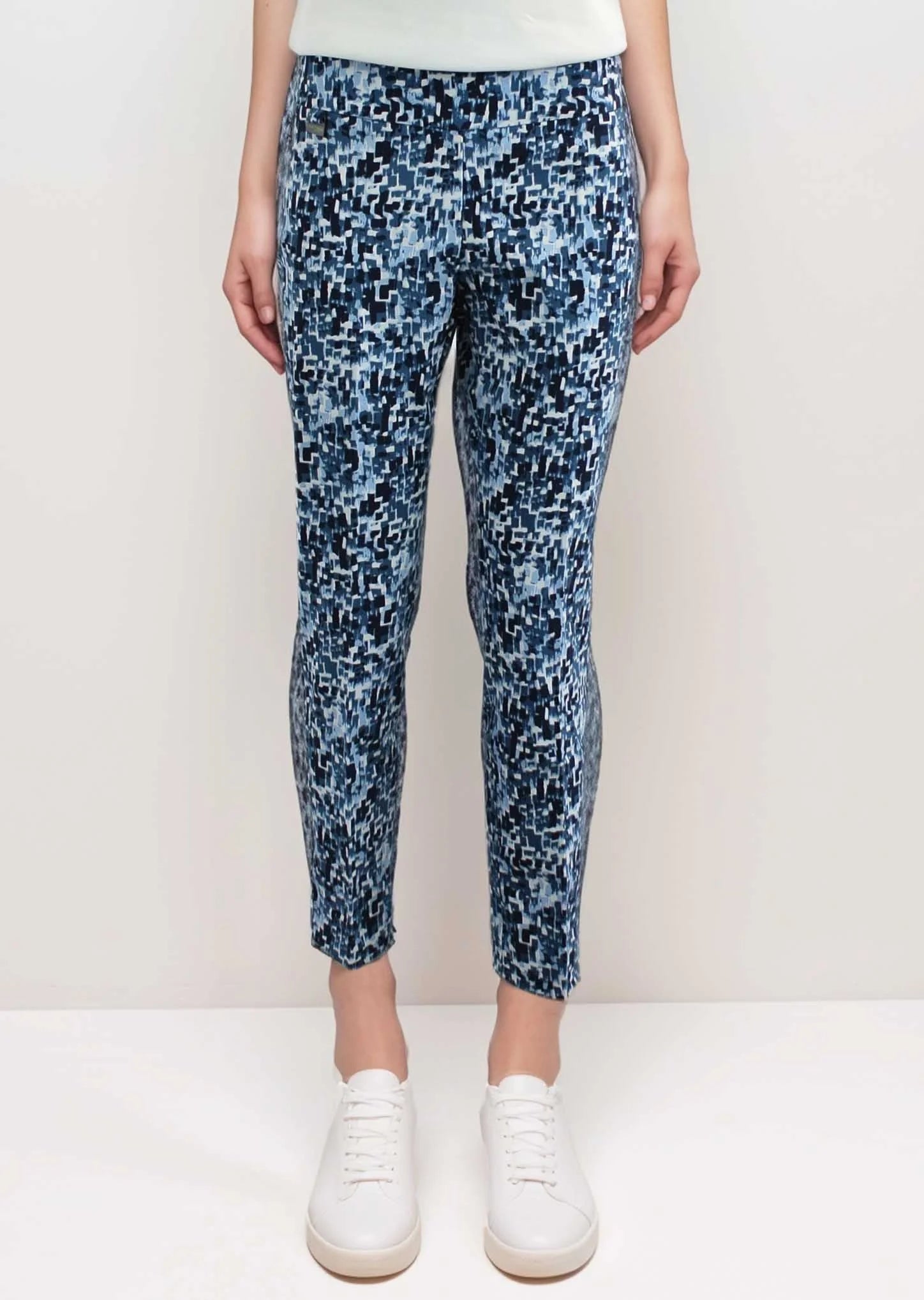 Brick Print 28" Slim Ankle Pant Style 1236-01 – Dream Pants