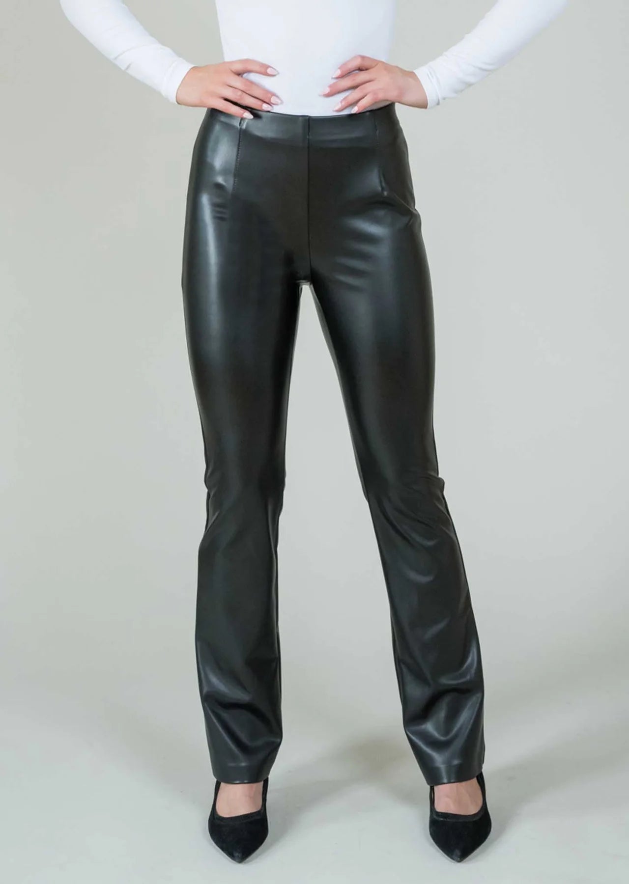 Verona Pleather 30" Mini-Flare Pants Style 7251129 – Dream Pants